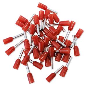EMBOUT DE CABLAGE 1 mm² ROUGE / 100 EMBOUTS