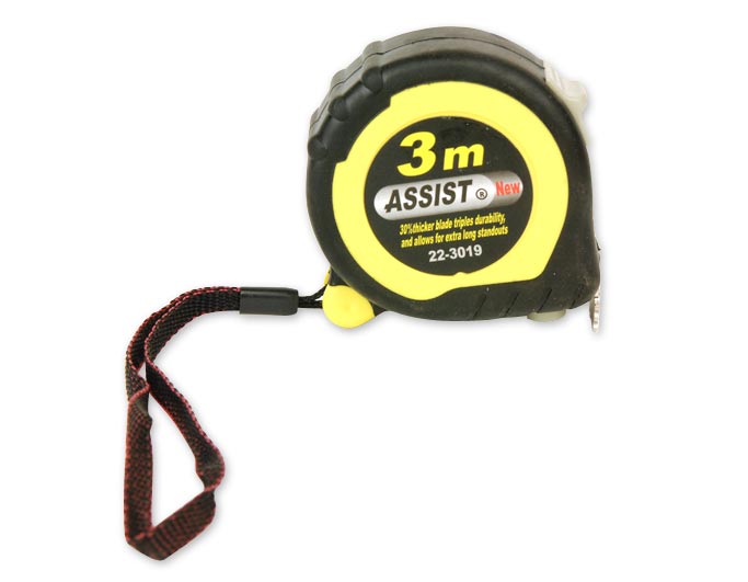 TRIPLE METRE, RUBAN DE TROIS METRES, 3 M EMBOUT AIMANTÉ