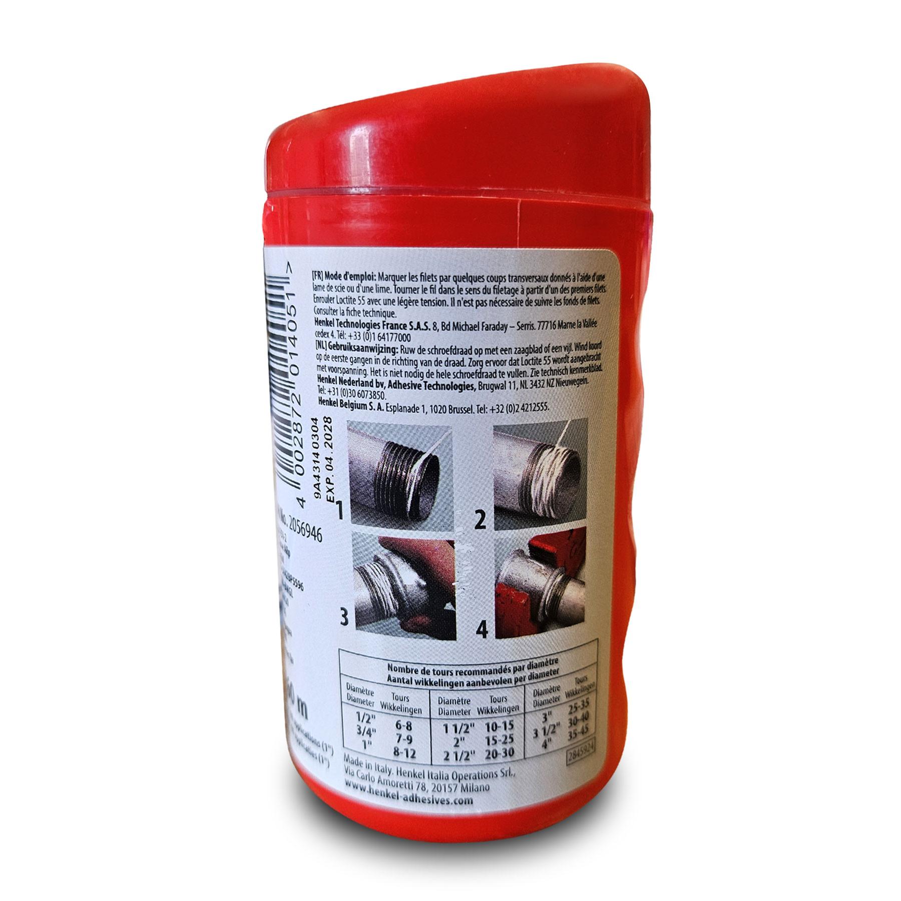 ETANCHEITE FILETAGE TUYAU RACCORD LOCTITE 55 | OC-PRO.FR