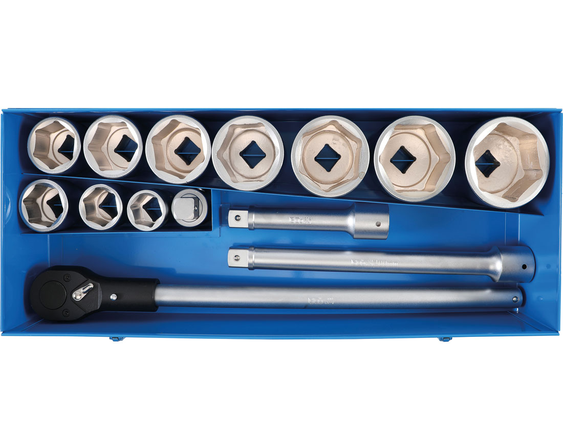 DOUILLES PL 6 PANS 1" COFFRET POIDS LOURD