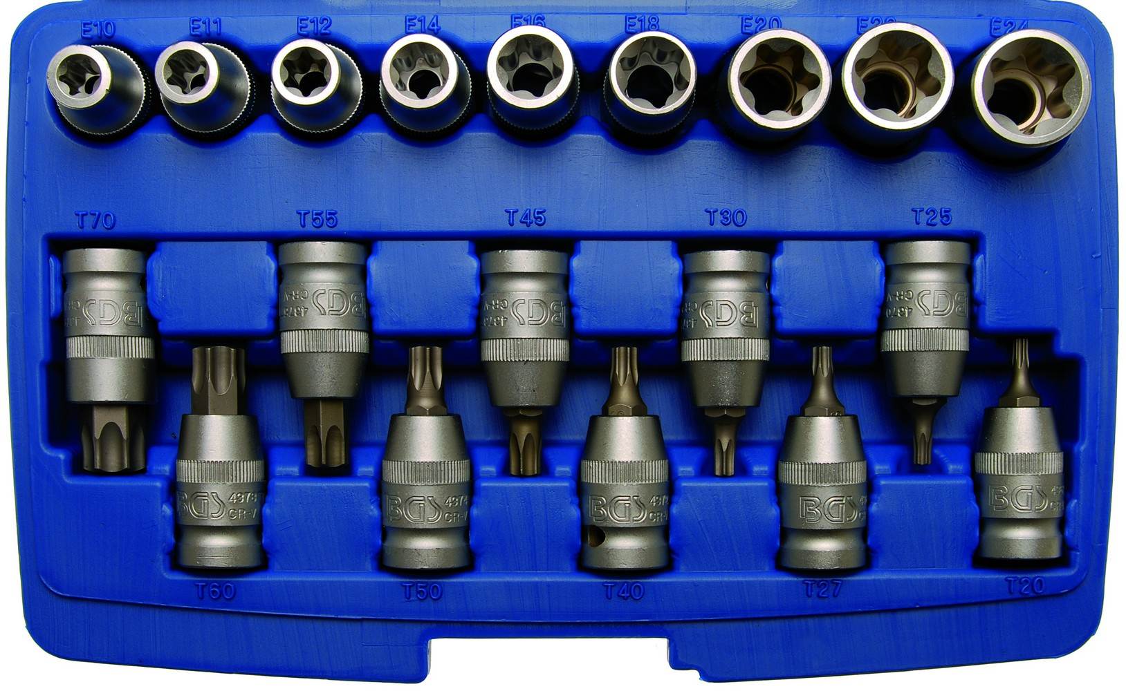 EMBOUTS & DOUILLES TORX EN COFFRET CARRE 1/2